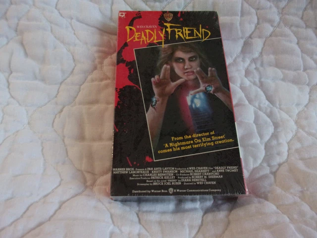 DEADLY FRIEND VHS New Sealed Watermark 80'S Horror Wes Craven Kristy ...