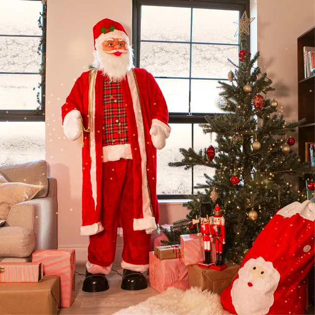 6FT ANIMATED SANTA Claus Life Size Singing Dancing Father Christmas ...