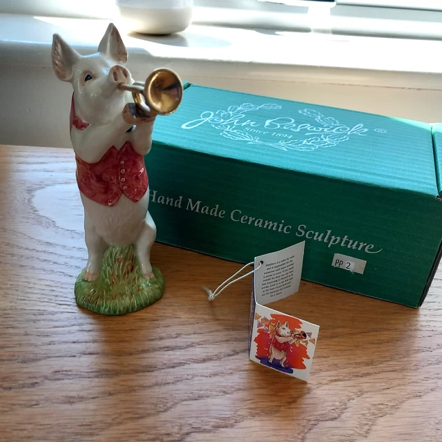 ROYAL DOULTON/BESWICK PIG Prom Matthew Trumpet Player PP2 Certificate ...