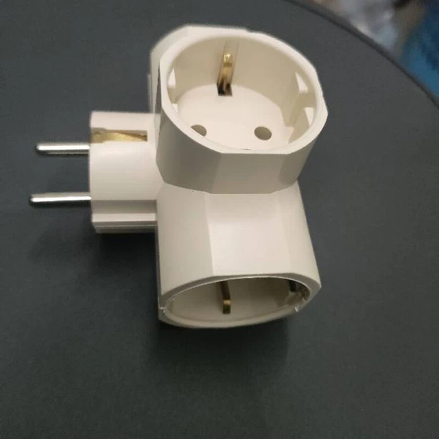 DREIFACHSTECKER MEHRFACHSTECKER TRIPLE Stecker 3-fach Multi Horizontal ...