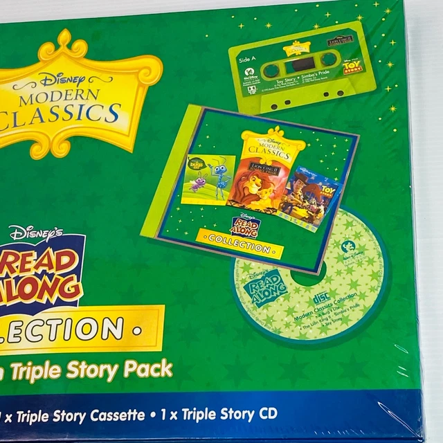 DISNEY MODERN CLASSICS Read Along Collection 3 books CD cass Lion King ...