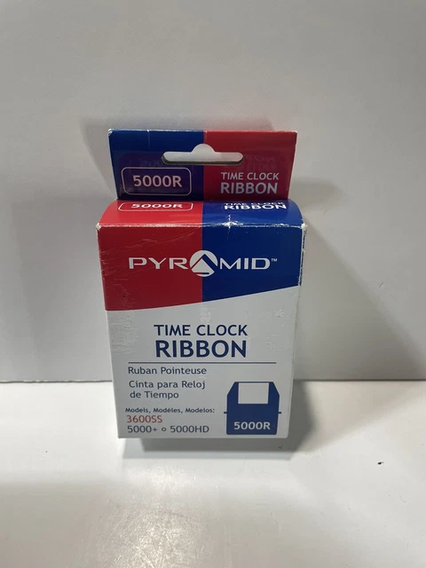 PYRAMID 5000R TIME Clock Replacement Ribbon, Black, Brand New In Box ...