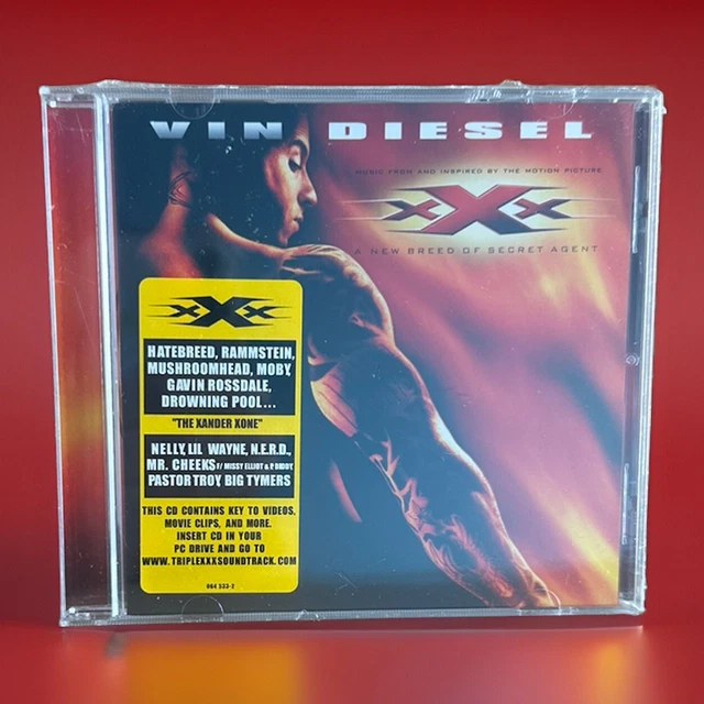 XXX ORIGINAL SOUNDTRACK Vin Diesel CD 2002 Factory Sealed Hype Sticker ...