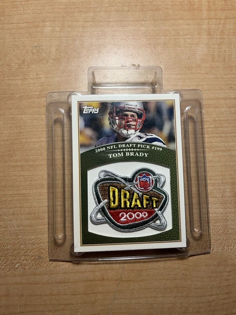 CARTE RELIQUE PATCH 2009 Topps Football Tom Brady 2000 Nfl Draft Draft ...