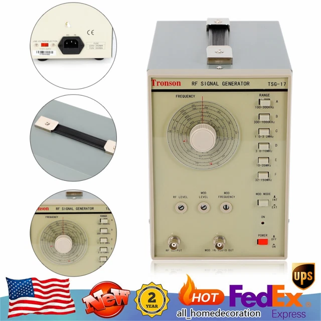 HIGH FREQUENCY RF/AM Radio Frequency Signal Generator 110V TSG-17 ...