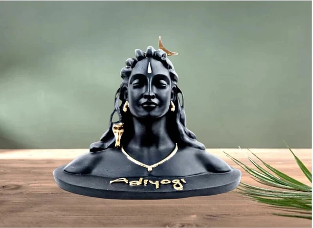 ADIYOGI LORD SHIVA Statue Hindu God Mahadev Idol Car Dash Board ...