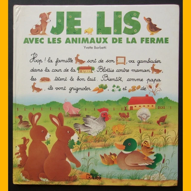JE LIS AVEC LES ANIMAUX DE LA FERME Yvette Barbetti 1999 EUR 7,99 ...