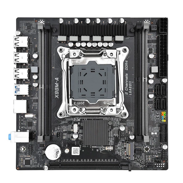 X99M-A MOTHERBOARD 4XDDR4 128G Memory LGA2011-3 CPU PCI-E3.0x16 Support ...