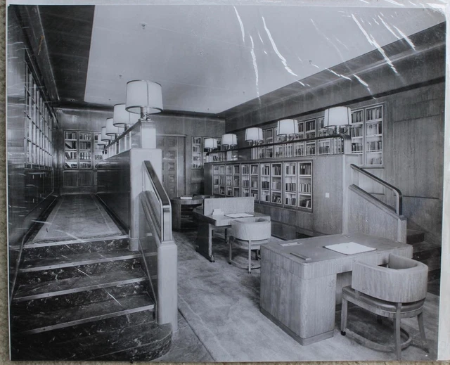 CUNARD WHITE STAR Line Rms Queen Elizabeth Stuart Bale 1St Cl Library ...