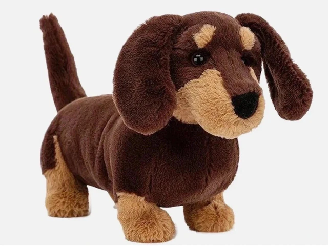 JELLYCAT OTTO SAUSAGE Dog 13cm Bag Charm Rare Brand New With Tags+Dust ...