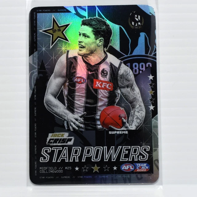 2023 AFL TEAMCOACH Star Powers Jack Crisp Collingwood Magpies Unused ... 2023 AFL TEAMCOACH Star Powers Jack Crisp Collingwood Magpies Unused ...