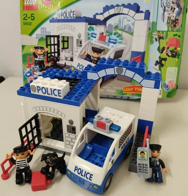 LEGO DUPLO POLICE Station Set 5602 Ville Light & Sound Vintage Prigione ...