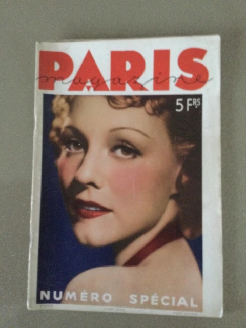 RARE REVUE ÉROTIQUE )) PARIS MAGAZINE 58 de JUIN 1936 EUR 10,00 ...