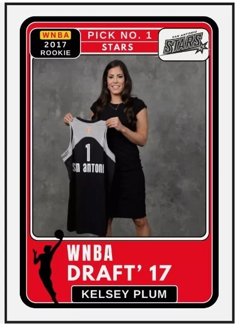 2017 KELSEY PLUM Future Stars WNBA Draft Rookie Card San Antonio Stars ...