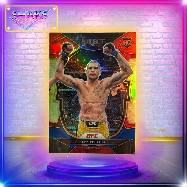 2023 PANINI SELECT UFC ALEX PEREIRA Red and Blue Prizm Rookie RC #65 ...