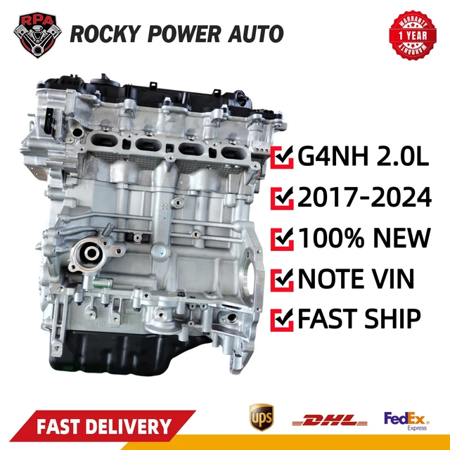 G4NH LONG BLOCK Engine Assembly For Hyundai Kona Elantra Kia Soul 2.0L ...