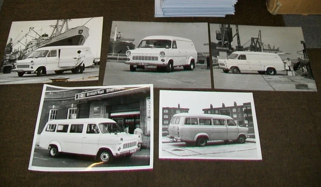 FORD TRANSIT 35CWT VAN & MINIBUS PRESS PHOTOGRAPHS 1973/4 SHENFIELD £6. ...
