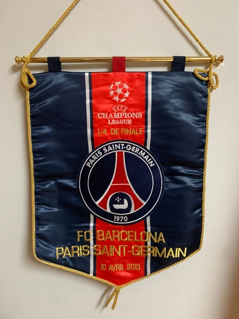 BANDERIN PARIS SAINT-GERMAIN match worn vs fc barcelona champions ...