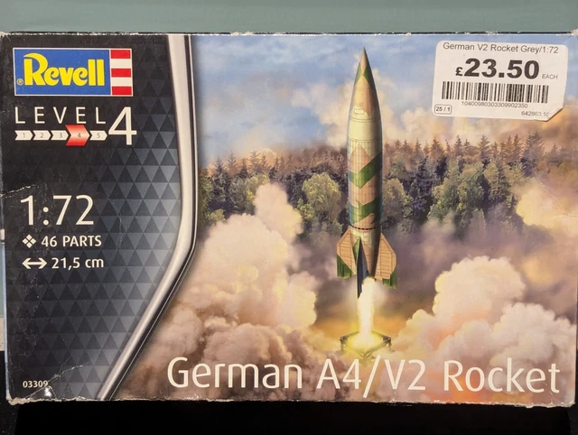 REVELL WW2 GERMAN V2 Rocket 1/72 Scale Level 4 Difficulty £14.95 ...