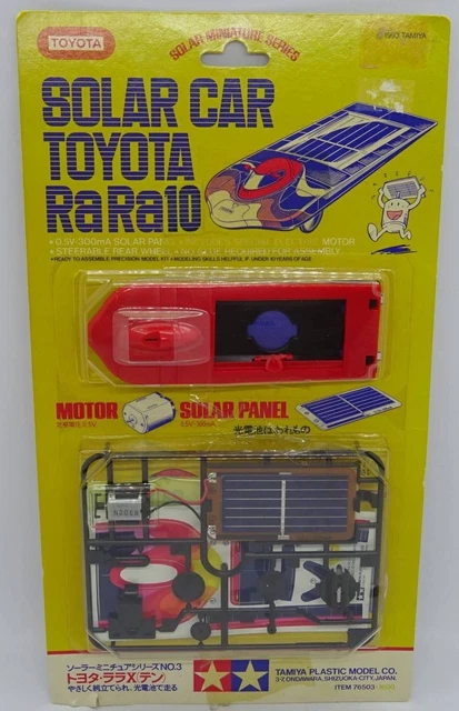 TAMIYA/TAMIYA SOLAR MINIATUR Serie Nr. 3 Toyota Solar Car Rara10 (Lala ...