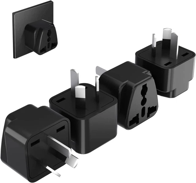 HEYMIX UNIVERSAL TRAVEL Adapter (4-Pack), Us/Uk/Eu/India to AU Power ...