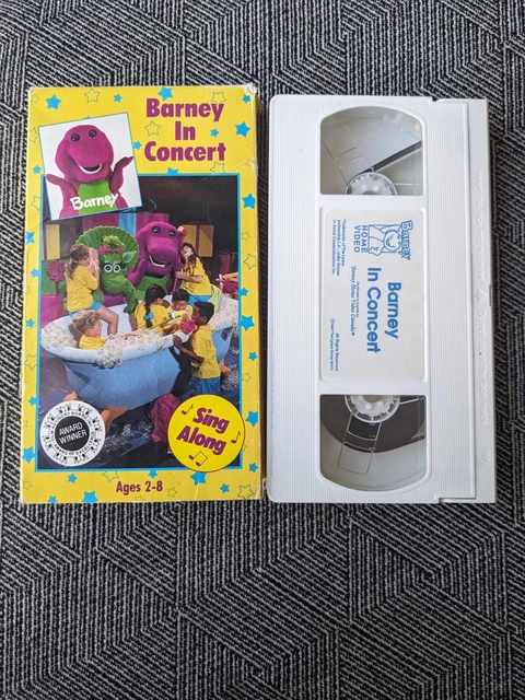 BARNEY IN CONCERT (VHS, 1990, The Lyons Group) Ages 2-8, 45 Min. $14.99 ...