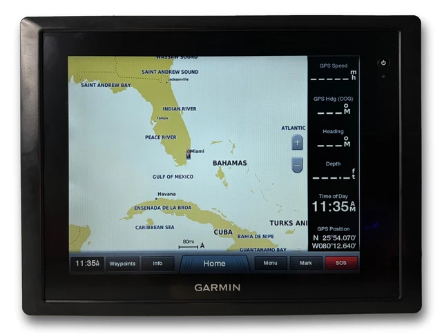 GARMIN GPSMAP 8212 Touch Screen GPS Chartplotter Multi Funtion Display ...