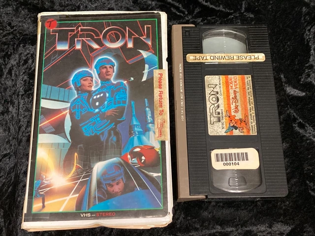 TRON (VHS, 1982) HTF Walt Disney Clamshell Cult Jeff Bridges vs Early ...
