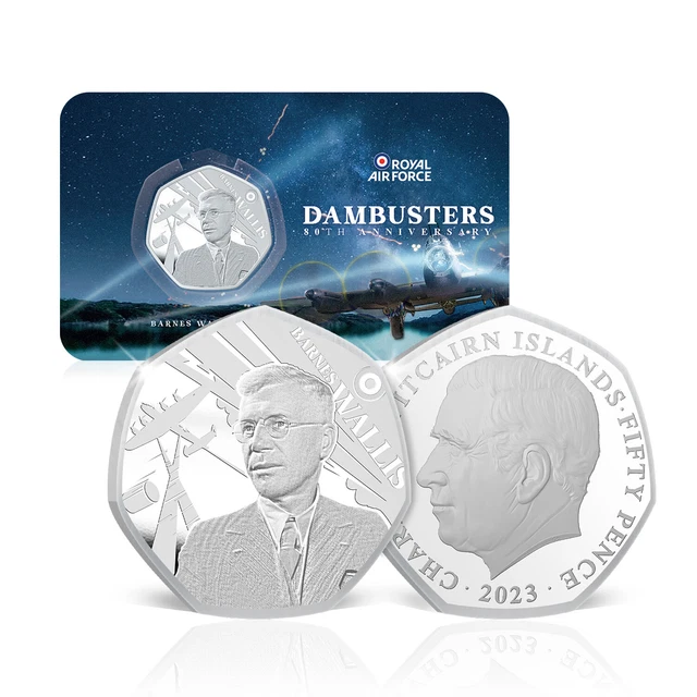 RAF DAMBUSTERS 80TH Anniversary Royal Air Force Coin 50p BU 2023 ...