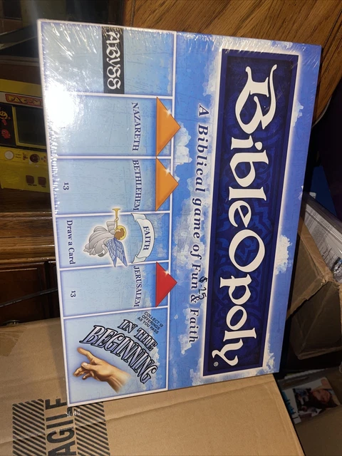 BIBLE-OPOLY (BIBLEOPOLY) A Holy Bible themed Monopoly Game £19.26 ...