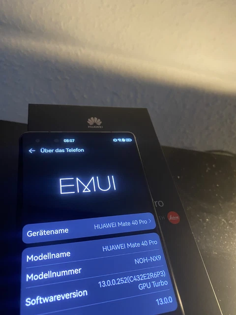 HUAWEI MATE 40 Pro NOH-NX9 - 256GB - Schwarz EUR 459,00 - PicClick DE