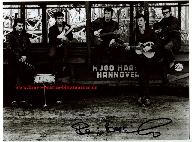 AUTOGRAMM BEATLES PETE Best signed autograph Astrid Kirchherr Hamburg ...