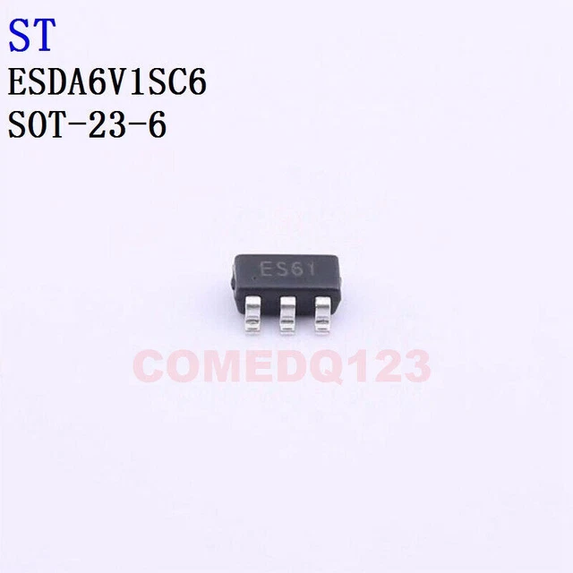 10PCSX ESDA6V1SC6 SOT-23-6 ESD Protection Devices #A6-26 $13.46 ...