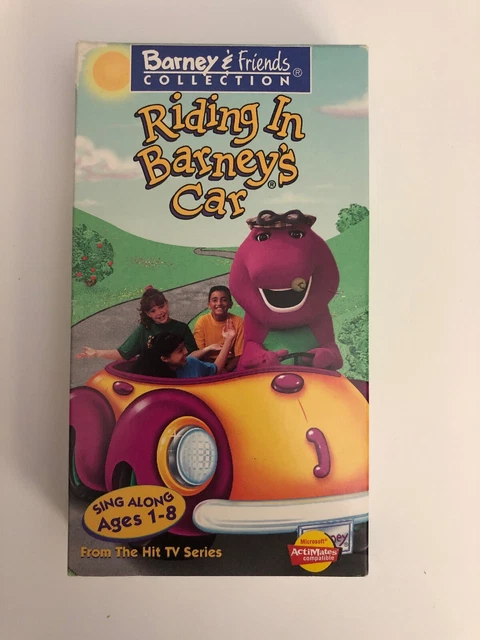 BARNEY & FRIENDS Collection Riding in Barney's Car VHS 1995 Canta lungo ...