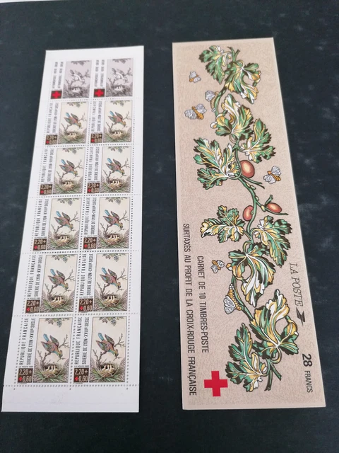 FRANCE BLOC CARNET CROIX ROUGE 1989 Soierie de Lyon NEUF ! Timbre Poste EUR 5,00 - PicClick FR