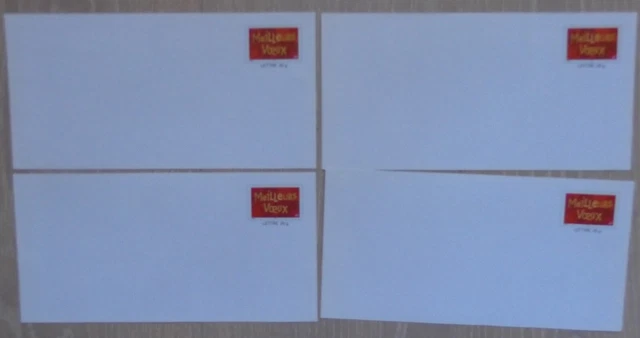 LOT DE 4 enveloppes prêt à poster avec timbres MEILLEURS VOEUX EUR 5,60 - PicClick FR