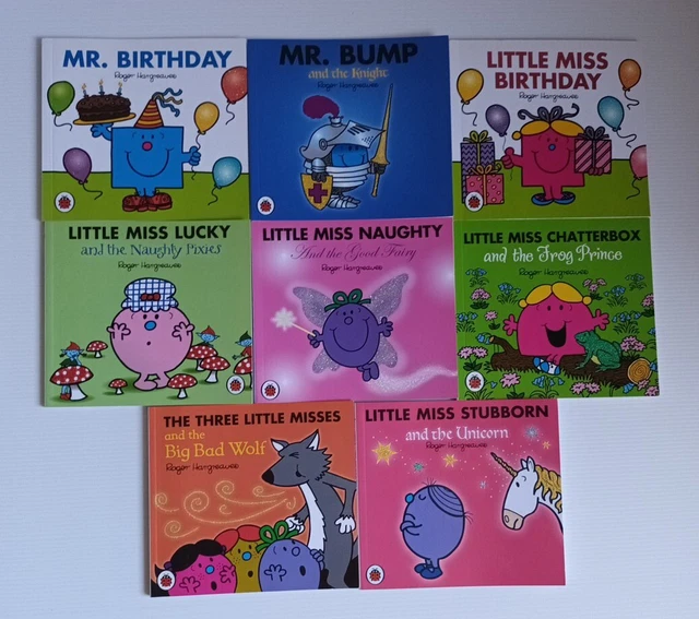 MR MEN AND Little Miss glitter books bundle (8 in total) Very Good EUR ...
