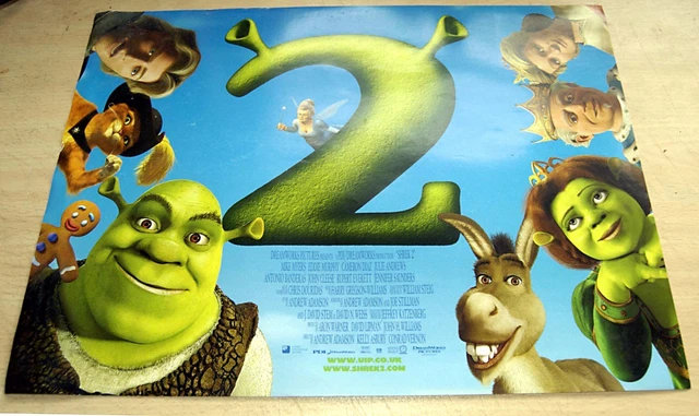 SHREK 2 Poster Original Cinema Issued 2000 Uk Mini Quad Mint £10.07 - PicClick UK