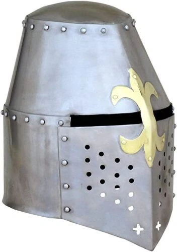 GREAT HELMET MEDIEVAL Templar Crusader Knight Armor Helmet | Greek ... GREAT HELMET MEDIEVAL Templar Crusader Knight Armor Helmet | Greek ...