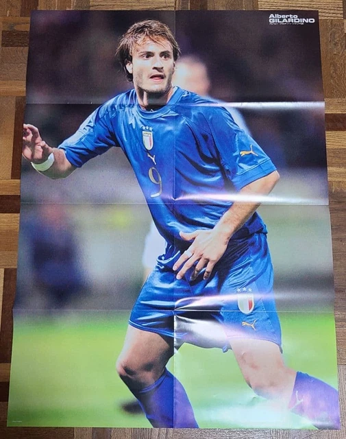 WORLD SOCCER DIGEST Poster - Brazil, Italy, Argentina Teams - Used, No ...