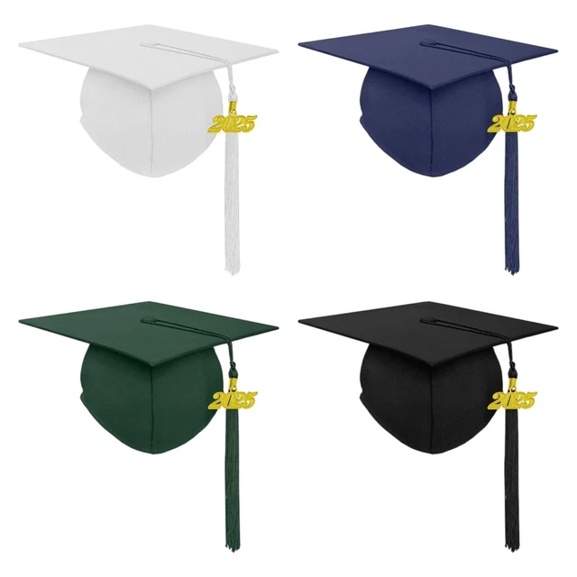GRADUATION HAT YEAR Charm Grad Caps for Unisex Adults Bachelor £22.97 ...