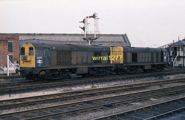 ORIGINAL RAILWAY PHOTOGRAPHIC negative Class 20 20172/042 at Derby £2. ...
