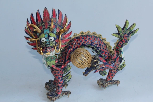 DRAGON EN ÉMAUX cloisonnés Chine (54848) EUR 280,00 - PicClick FR