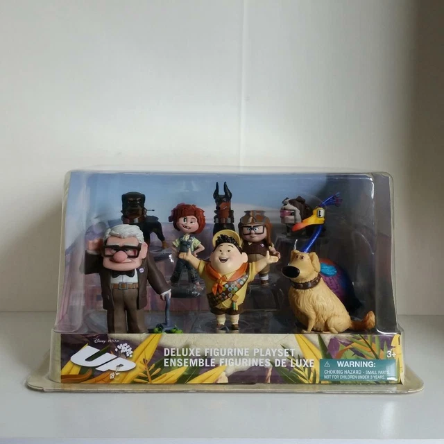 DISNEY PIXAR UP Deluxe Figure Set 9 PVC Figurine Playset Carl Ellie Dug ...