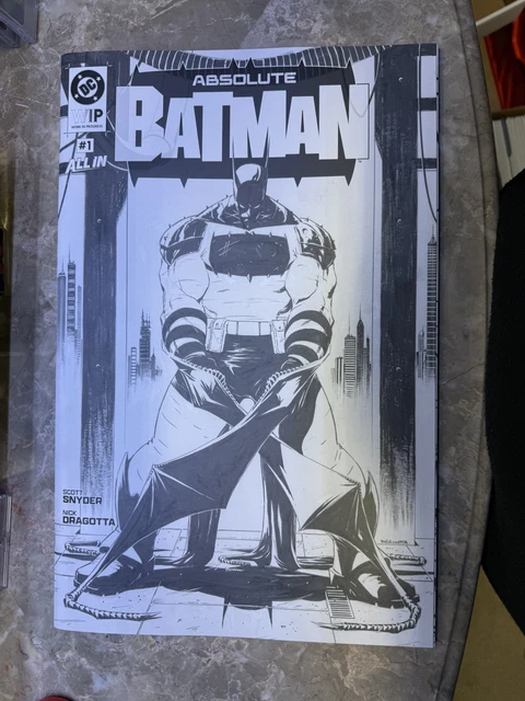 ABSOLUTE BATMAN #1 WIP Work In Progress 2025 DC Comics Near Mint £108. ...