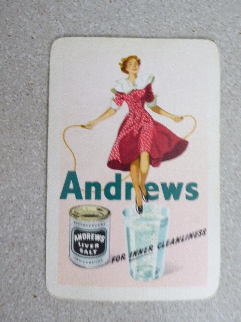 VINTAGE ANDREWS LIVER Salt Playing Card The Joker £1.99 - PicClick UK