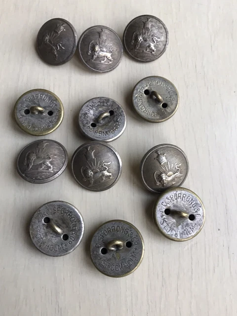 ANTIQUE NOVELTY RARE Solid Silver Islamic arabic 12 Military Army Dress ...