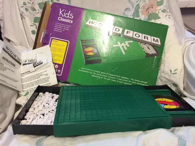WORD FORM GAME by Kids Classics (like scrabble) complete £8.00 ...