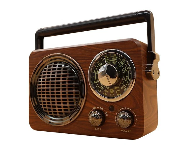 CMIK PORTABLE RETRO AM FM SW3 Radio Bluetooth Speaker USB TF ...