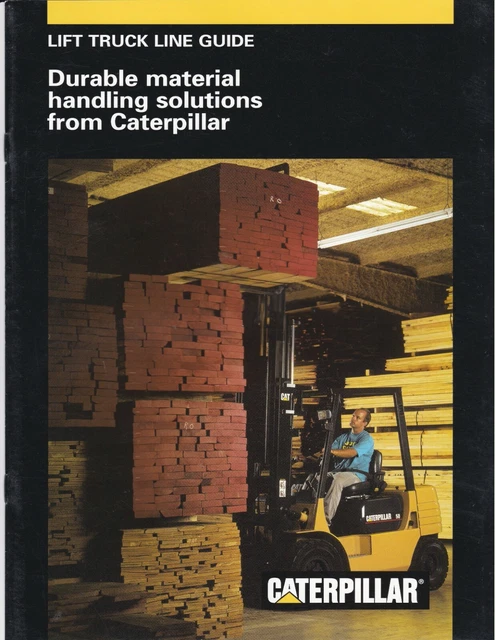 CATERPILLAR LIFT TRUCK Line Guide Sales Brochure CECBO169-01 Forklifts ...